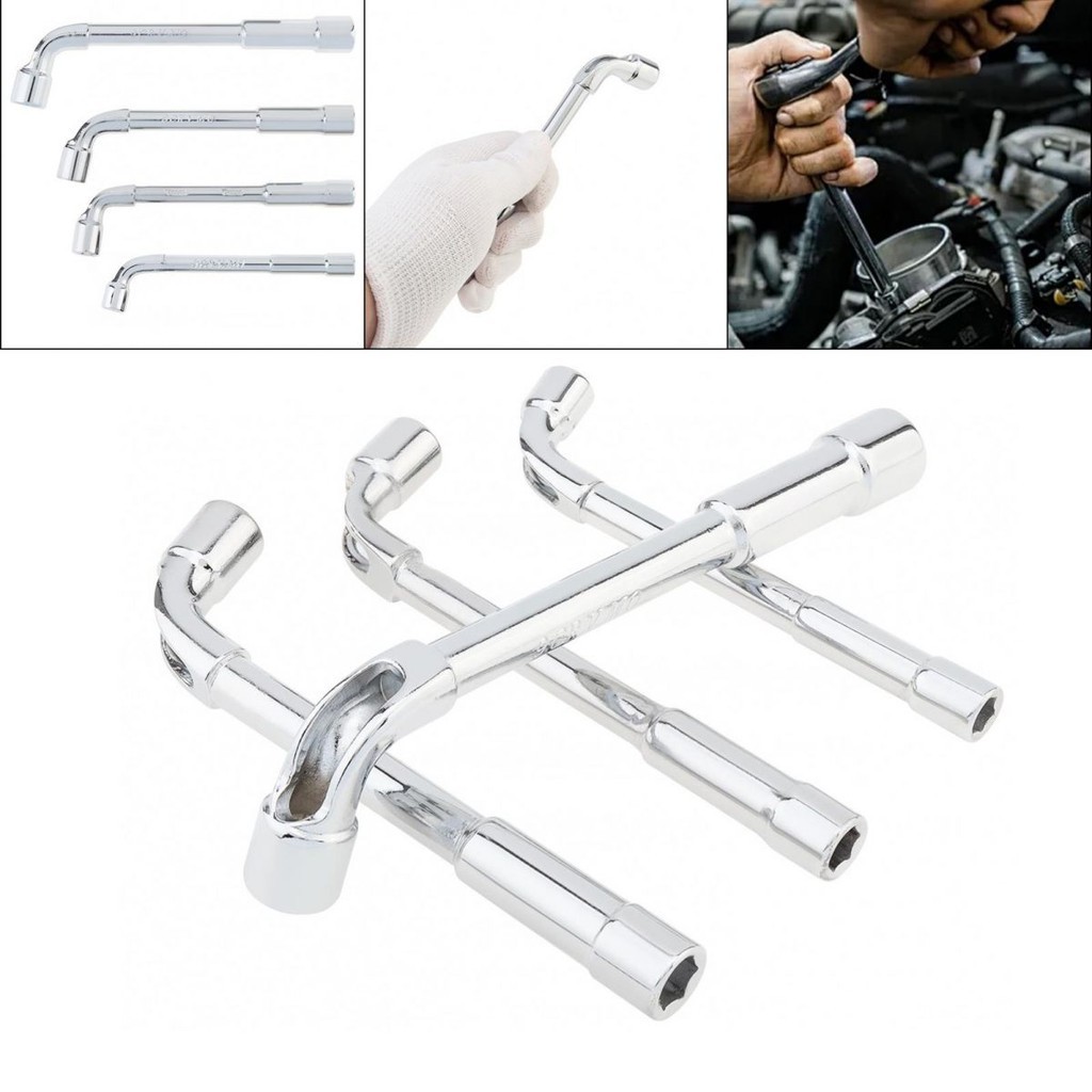 6mm / 7mm / 8mm / 9mm L-Shaped Plum Plug Torque Wrench 45# Steel Car ...