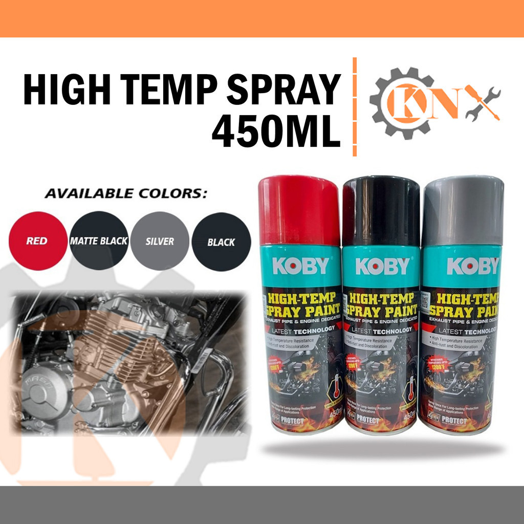 KOBY MOTORCYCLE SPRAY PAINT HI-TEMP 450ML | Shopee Philippines