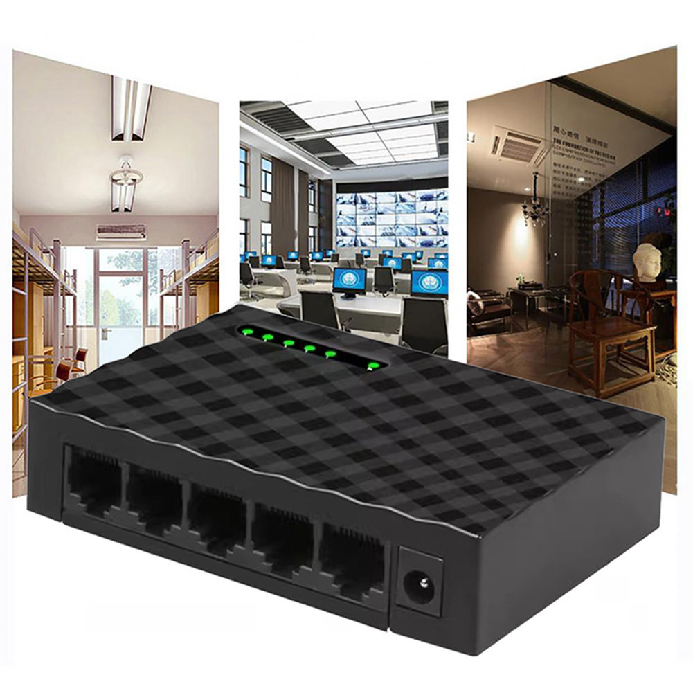 5 Port 1000Mbps Gigabit Network Switch RJ45 LAN Desktop Ethernet HUB ...