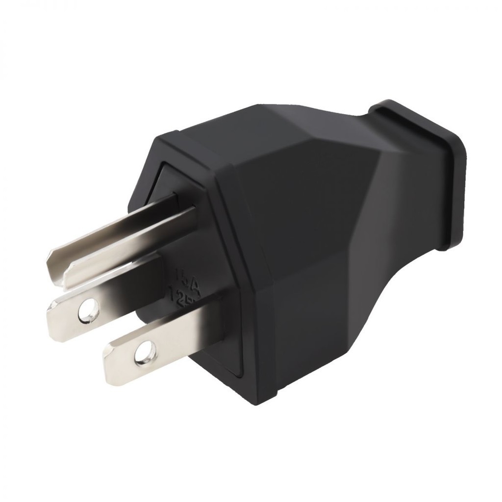 125V 15A 2 Pole 3 Wire Male/Female PlugExtension Cord Plug Replacement ...