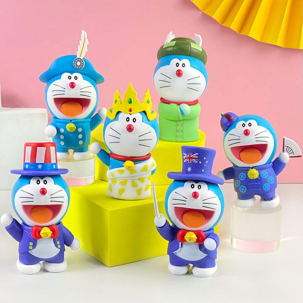 Doraemon Mystery Box Tinkerbell Cat Figure Blue Fat Man Doraemon Toy ...