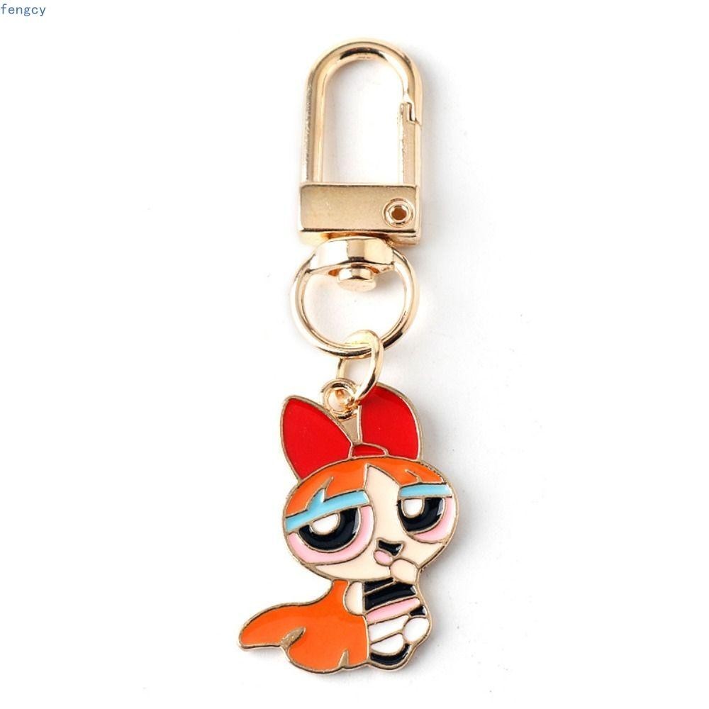 FENGCY The Powerpuff Girls Keychain, Alloy The Powerpuff Girls Anime ...
