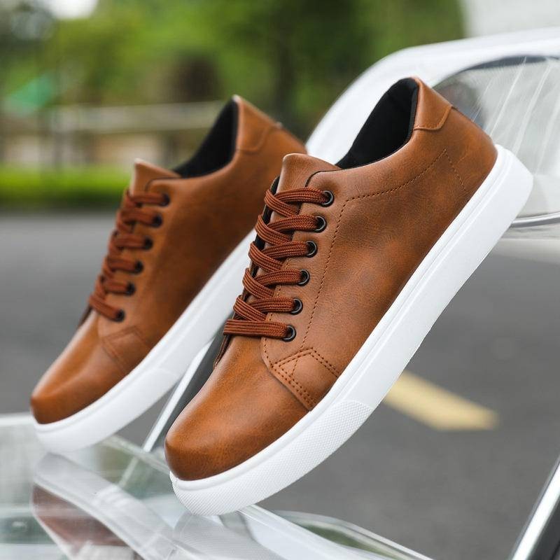 Men's New Style 46 Large Size White Shoes Men's Korean Version Trendy ...