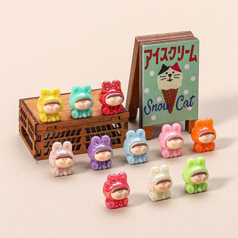 11pcs Coated Solid Color Bunny Resin Charms for DIY (Z1-8) | Shopee ...