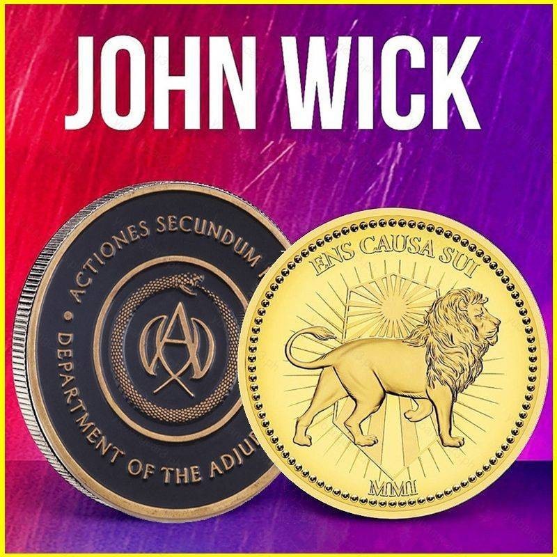INS John Wick Continental Hotel Coin Cosplay Keanu Reeves Referee Metal ...