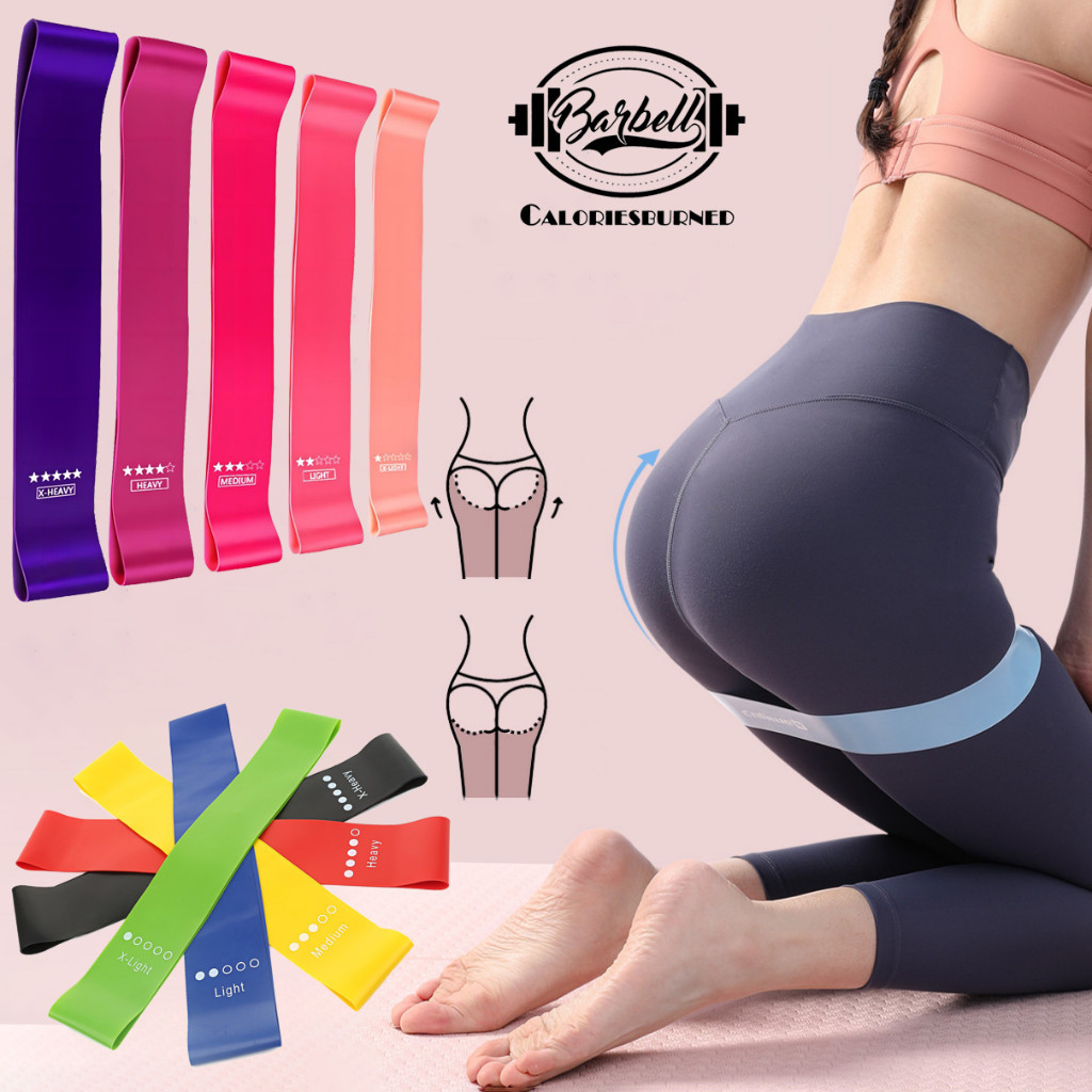 【Random Color】 Booty Band Hip Circle Loop Resistance Band Workout ...
