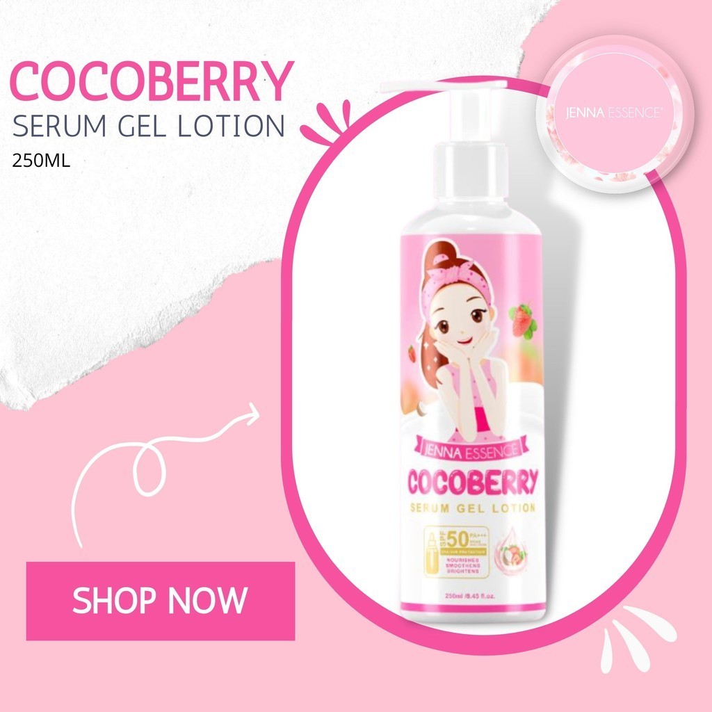 Jenna Essence COCOBERRY SERUM GEL LOTION 250ML | Shopee Philippines