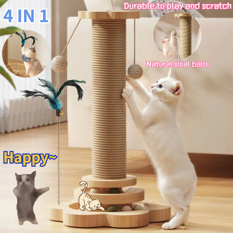 Solid Wood Cat scratch pillar | Shopee Philippines