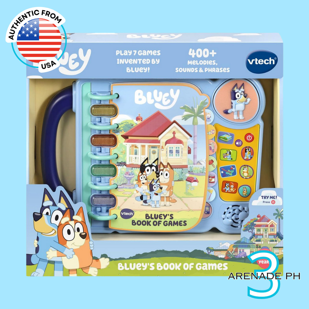 VTech Bluey's Book of Games for Ages 3-6, 1 Count | Shopee Philippines