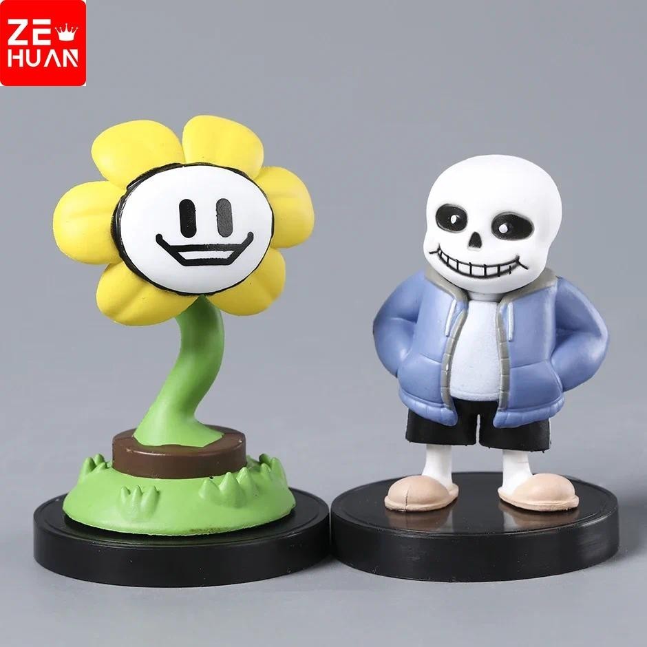 Undertale Figure Flowey Sans Q Version Pvc Action Figure Amine toy Gift ...