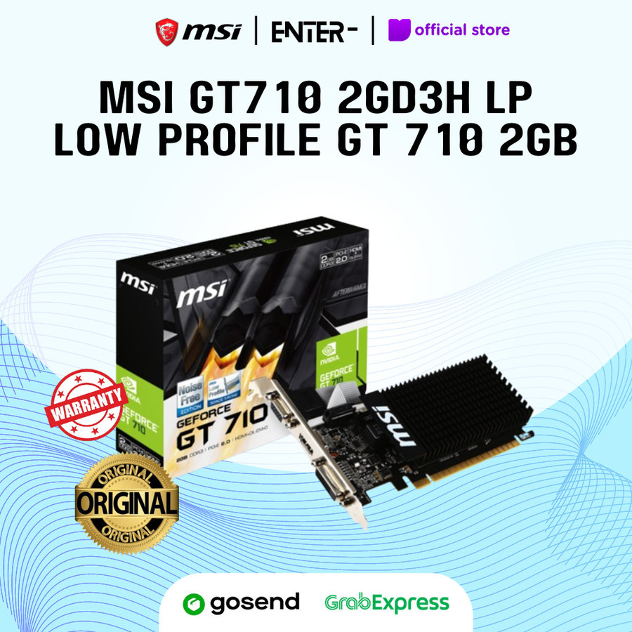 VGA MSI GT710 2GD3H LP Low Profile GT 710 2GB | Shopee Philippines