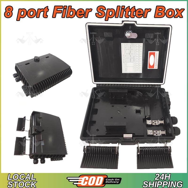 8 Port Nap Box Fiber Splitter Box FTTH Insert Type Fiber Optic ...