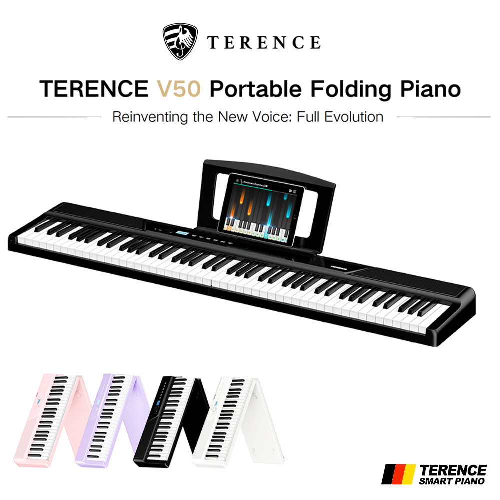 Terence V50 foldable electric piano professional 88 keyboard portable beginner home kindergarten ...