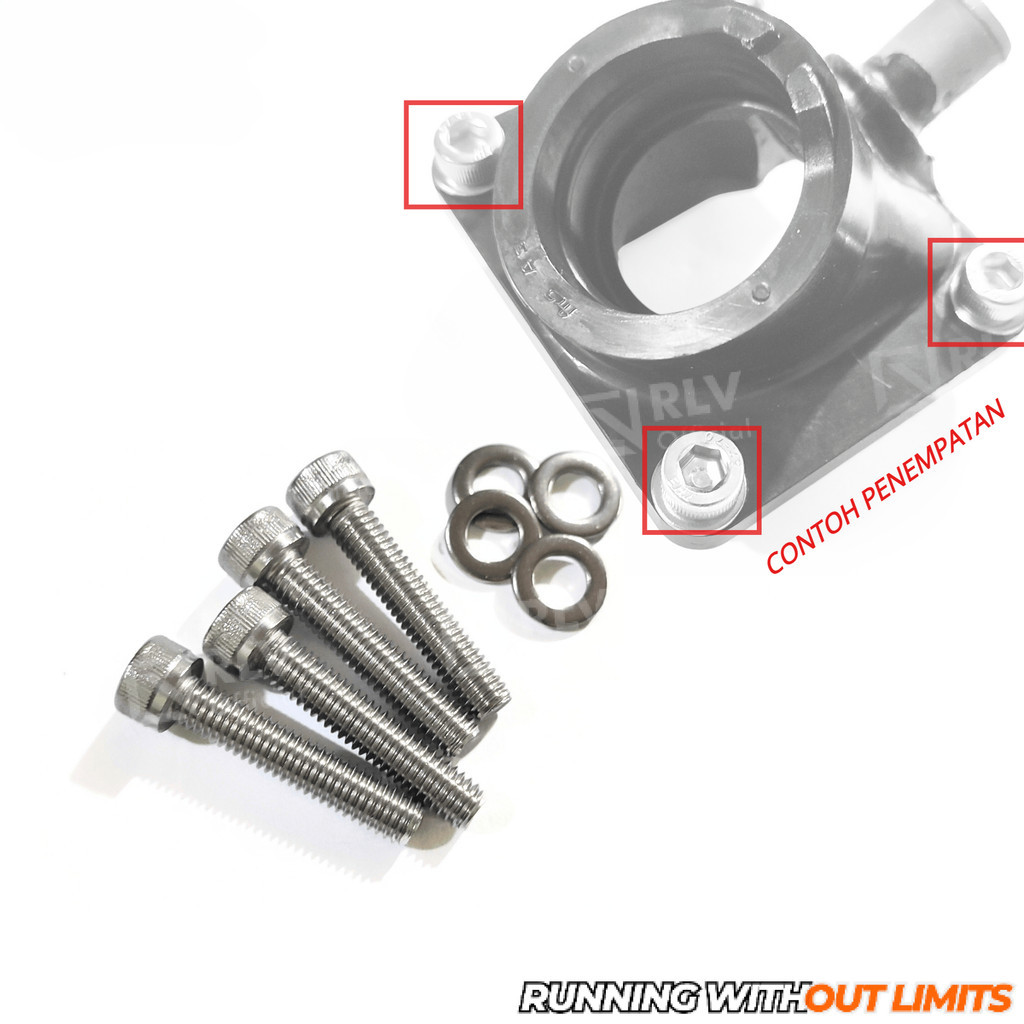 Yamaha Rx King Rxs Yt115 Stainless Steel Intake Manifold Bolts ...