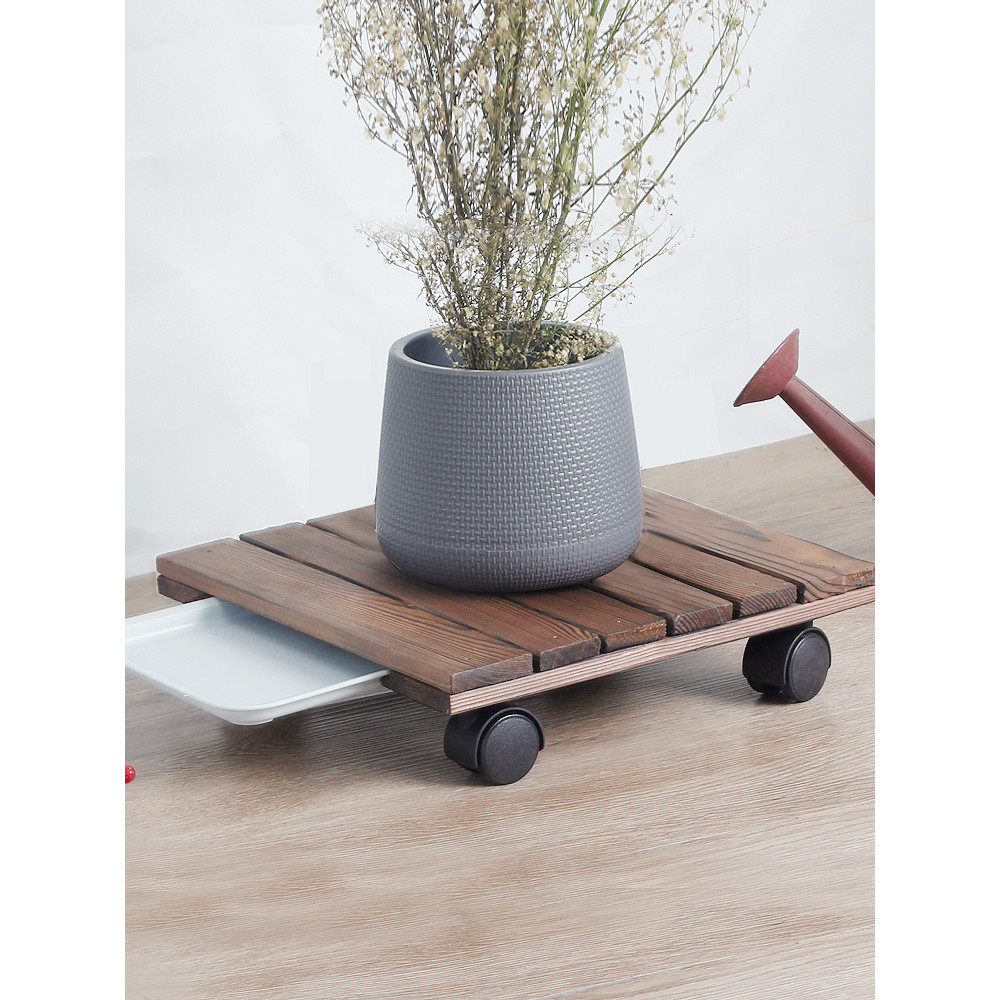 Mobile Flower Pot Tray with Universal Wheels, Movable Base, Fish Tank ...