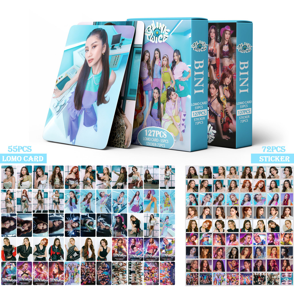 30-55pcs BINI SB19 Blink Twice Photocard Grand BINI SB19 verse concert ...