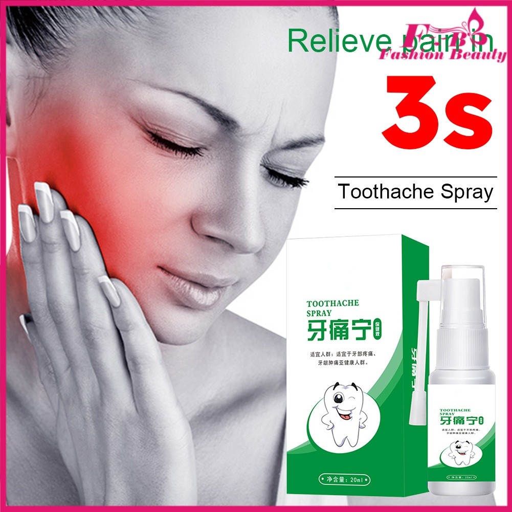 Toothache Spray Instant Pain Relief Mouth Spray Adults Kids ...