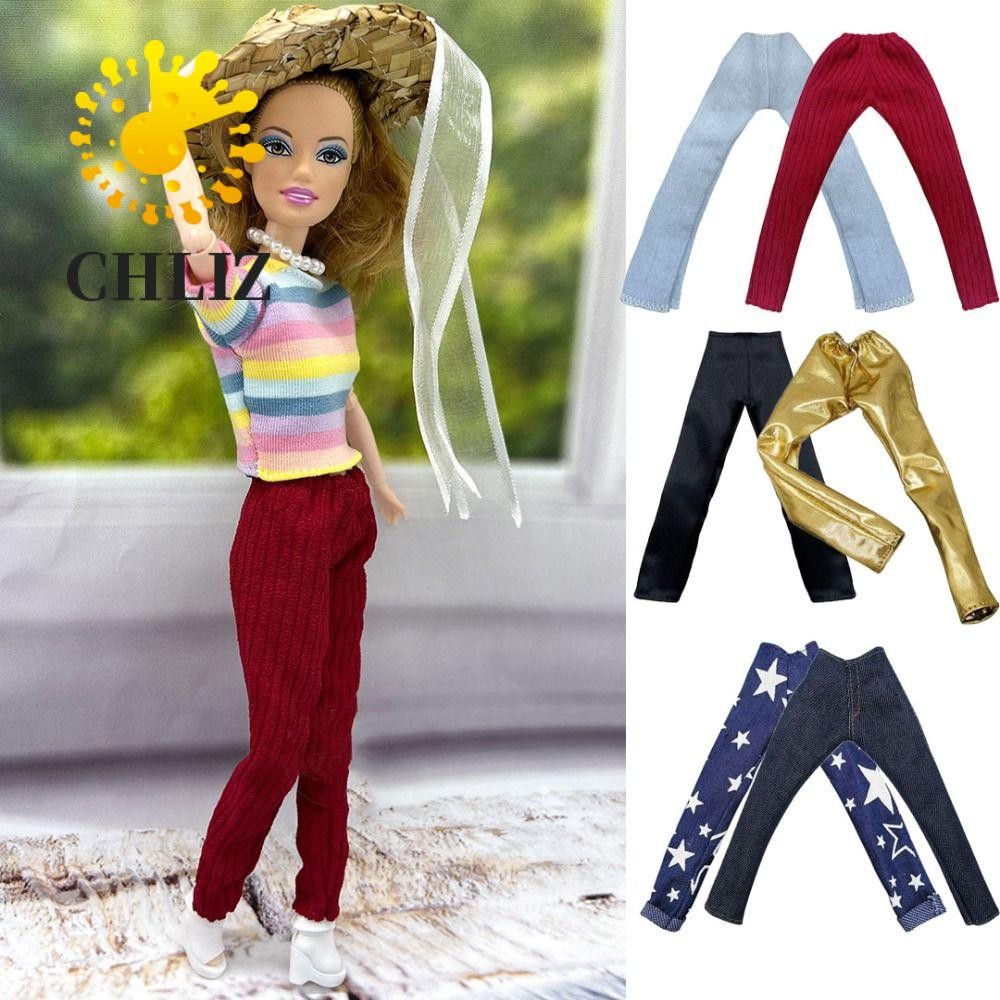 CHLIZ Floral Jeans Trousers, Multi-styles Clothes Accessories PU ...
