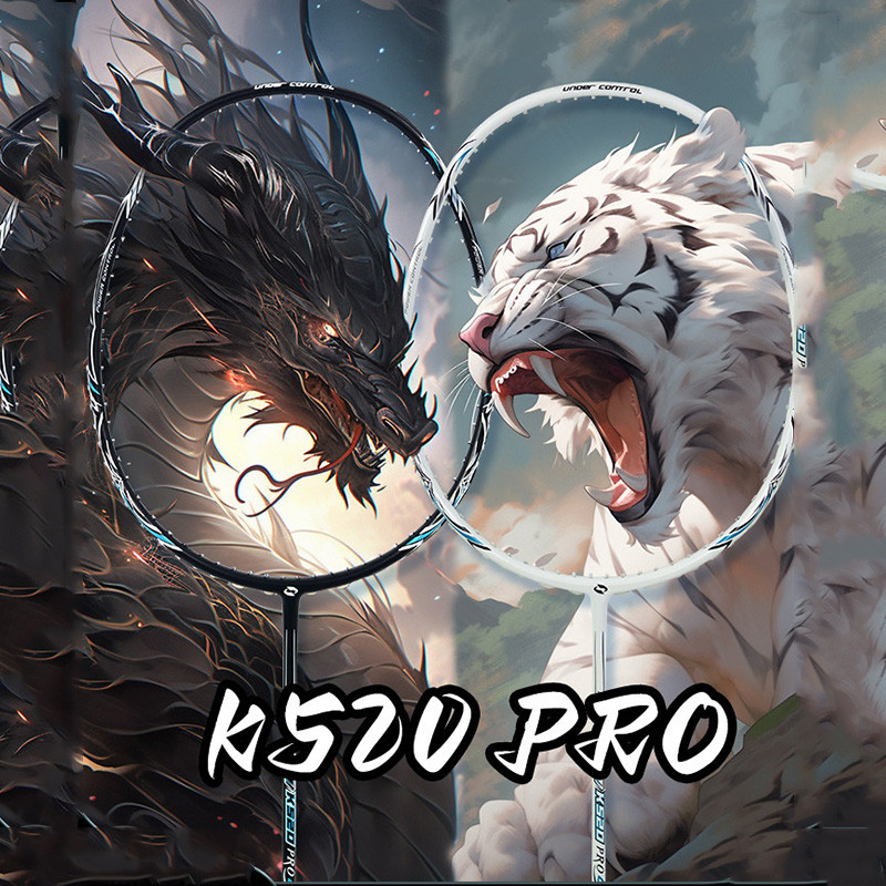 SALYWEE K520PRO Badminton Racket Single Carbon Fiber 4U 28lbs Training ...