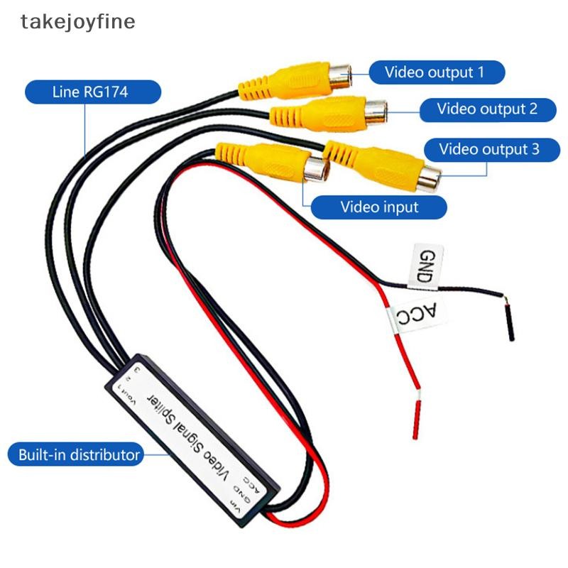 TFPH CVBS & AHD720P Video Signal Splitter 1 To 3 Output RCA Video ...