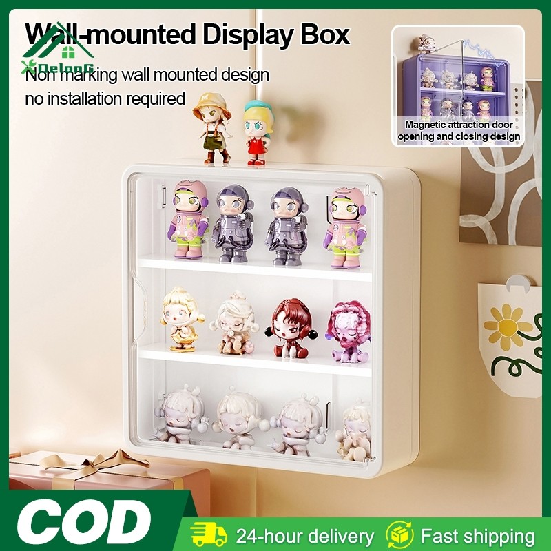 Popmart Wall Mounted Acrylic Display Rack Case Blind Storage Box ...