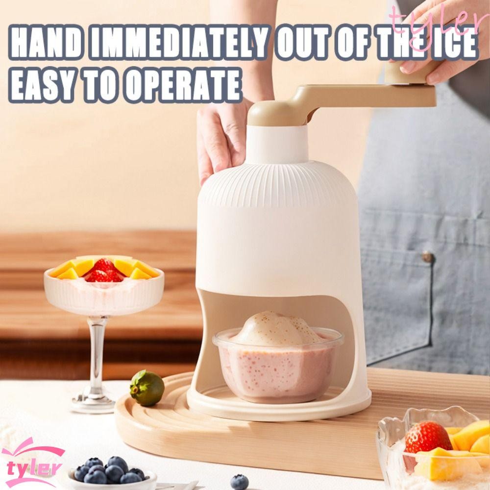 TYLER1 Mini Manual Ice Shaver, Manual Hand Crank Manual Shaved Ice|Ice ...