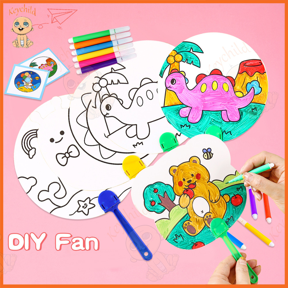 Keychild DIY Children Hand-painted Graffiti Painting Color Filling ...