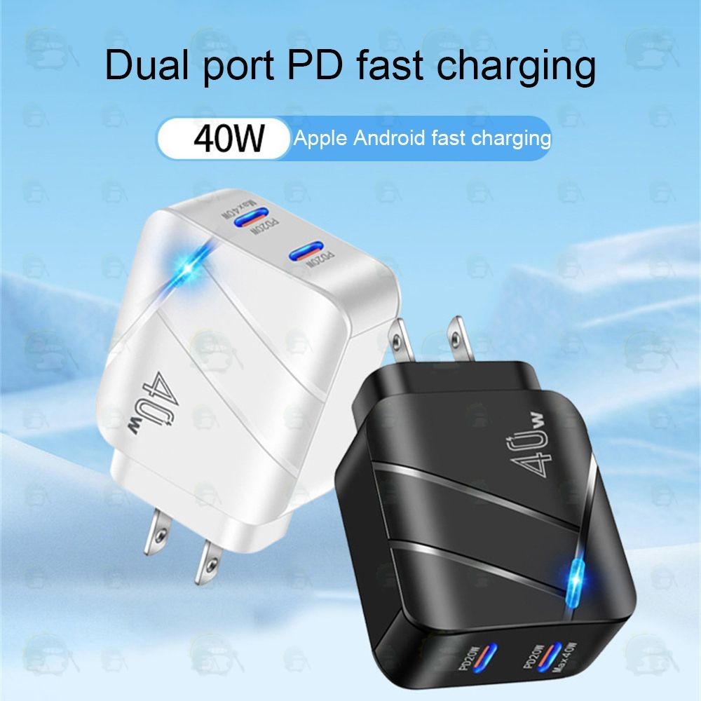 40W Dual-port Type-C Charger For Multiple Models With Ultra-fast 20W ...