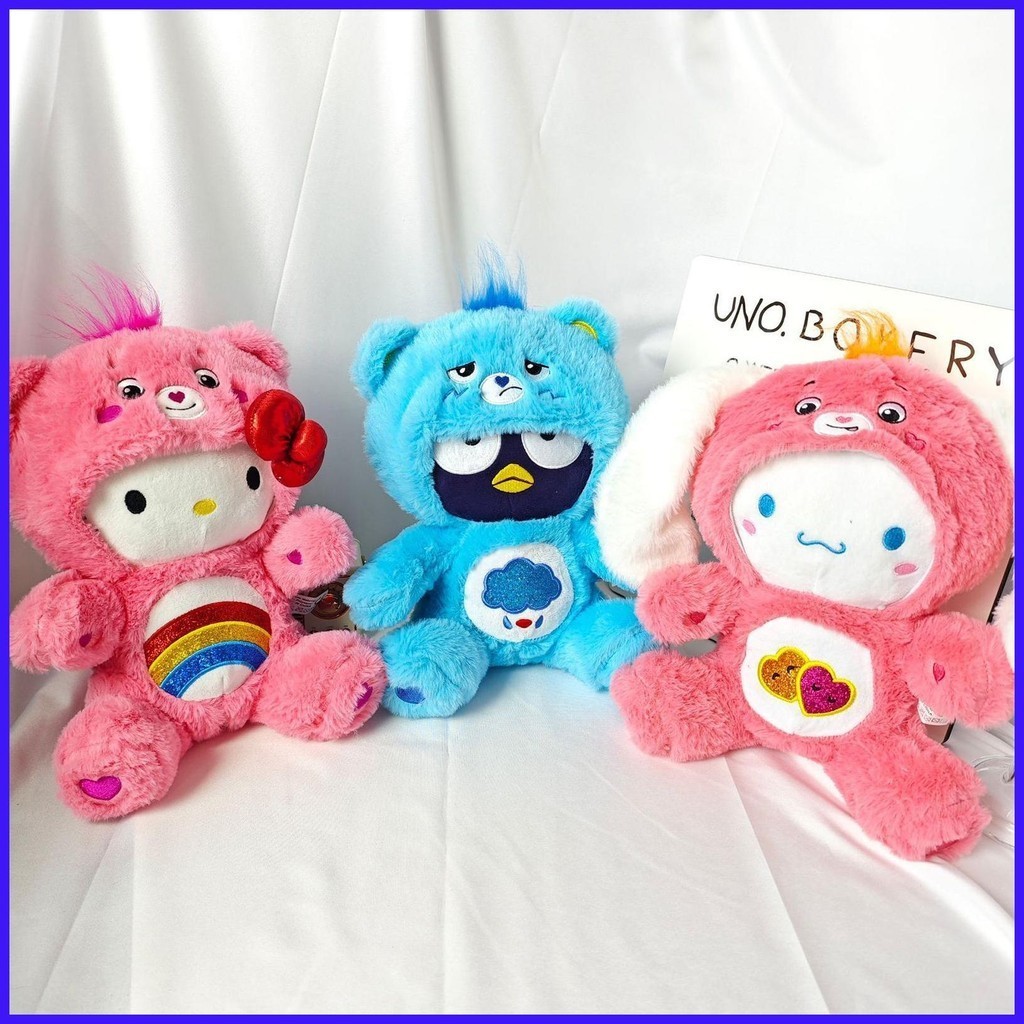 Hello Kitty Bear Plush Toys Cute Sanrio Cat Dolls Soft Stuffed Kawaii ...