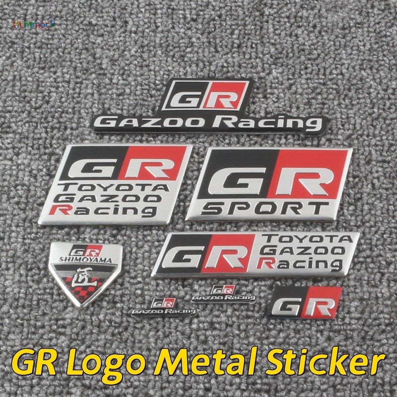 Car Sticker GR Metal Logo Sticker Toyota Car GR Racing Sports Logo ...