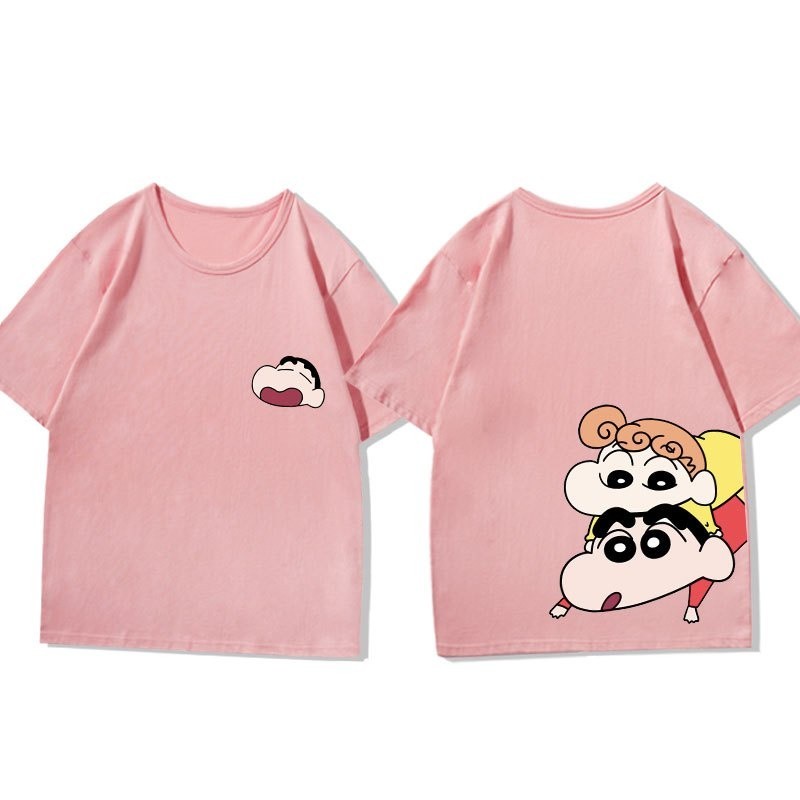 2024 Fashion Anime Crayon Shin-Chan Pure Cotton Short Sleeve Aoi And ...