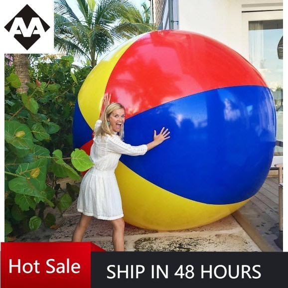 130cm/150cm/200cm Giant Inflatable Beach Ball Large Three-color ...