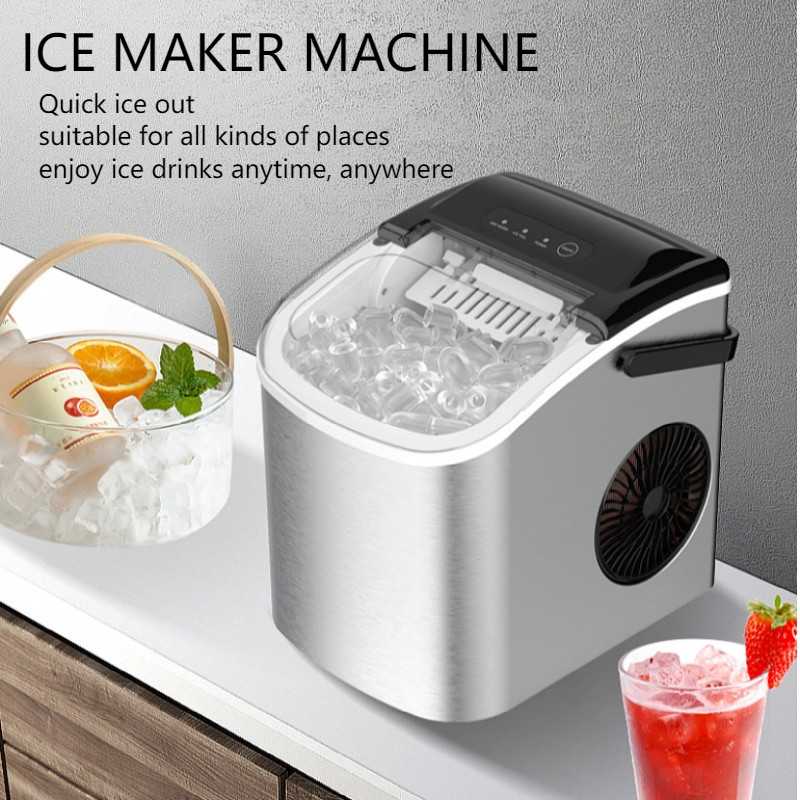 Ice Maker Machine Portable/Automatic Mini Ice Maker Machine/Stainless ...