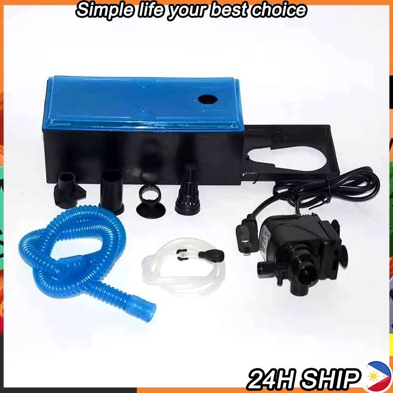 3In1 Aquarium Filter Fish Tank Oxygen pump Top Filter With Filtration ...