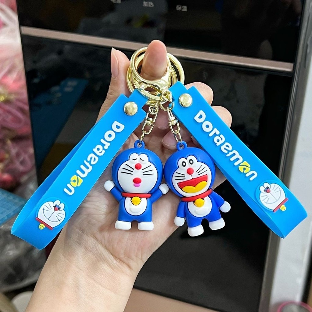 DorahaDream Keychain Cute Pokonyan Schoolbag Key Chain Cartoon Car ...