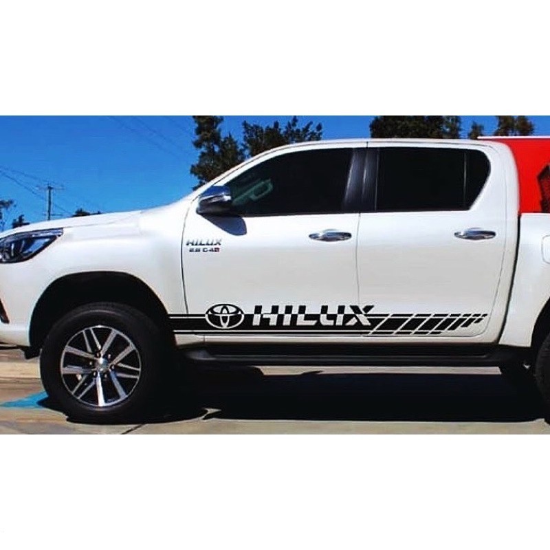 [Ready Stock] 2PCS Body Side Skirt Sticker Suitable for Toyota Hilux ...