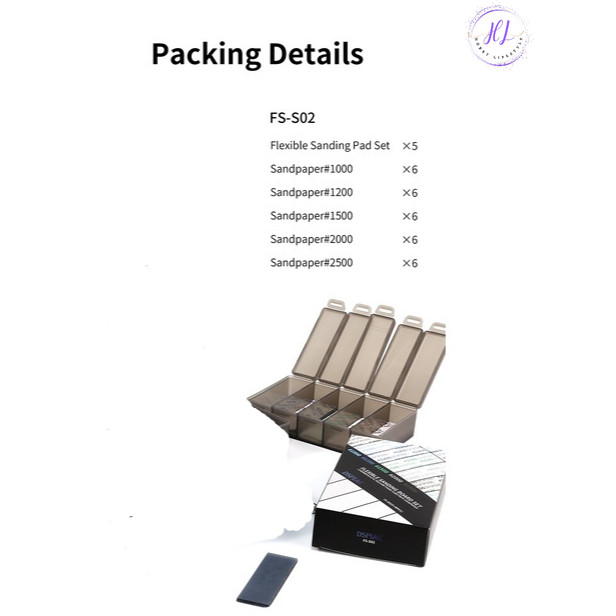 Dspiae FS Series Flexible Sanding Board Set Sandpaper (FS系列 柔性打磨砂纸工具 ...