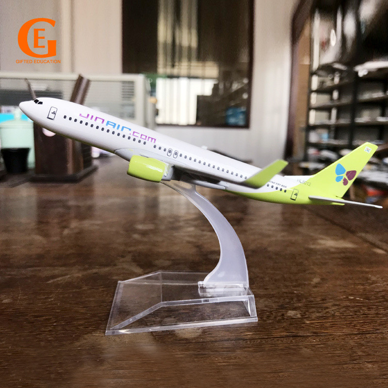 Korean Jin Air Boeing 737 Aircraft Model B737 Die-cast Metal Airplane ...
