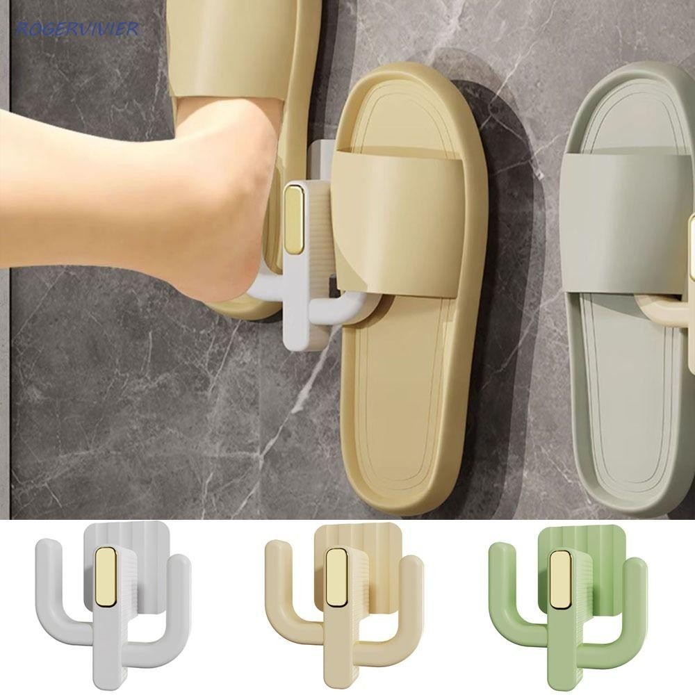 ROGERVIVIER Cactus Slipper Rack, Plastic Punch-free Slipper Drainage ...