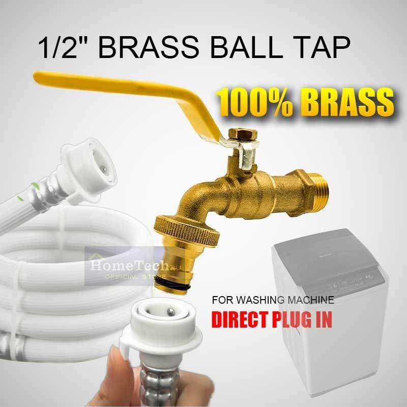 Italy Washing Machine Solid Brass Bibcock Faucet Ball Valve Bib Tap ...