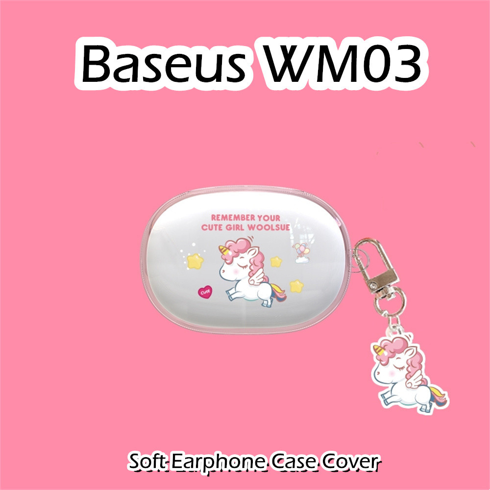 【Future star】 For Baseus WM03 Case Transparent Cartoon Soft Silicone ...