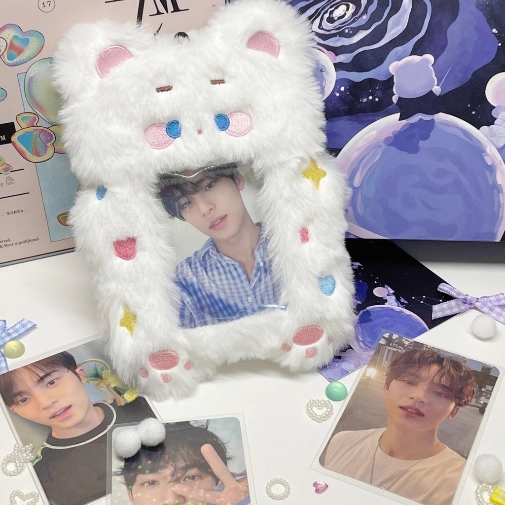 Ins Animal Series Polaris Bear High Color Idol Plush 3 Inch Card Holder ...