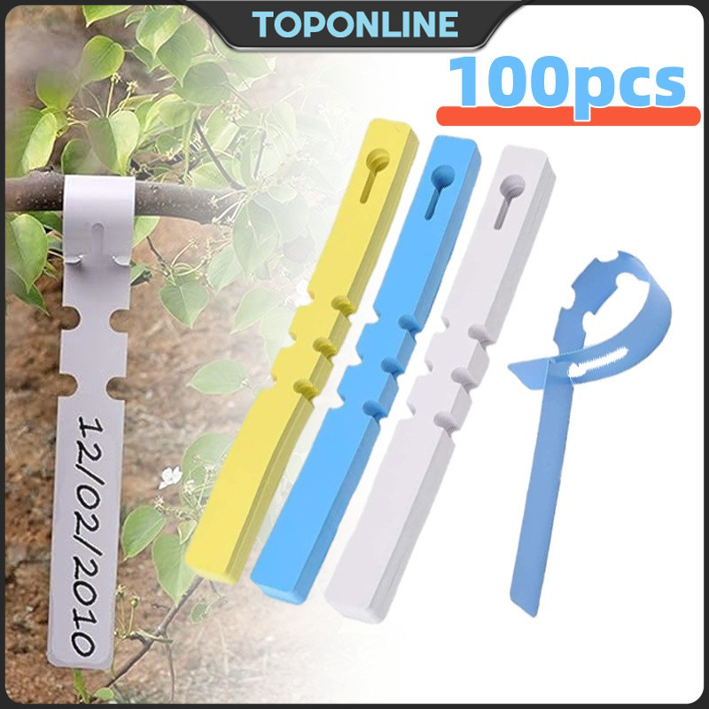 100pcs Plant Tags Waterproof Tree Hanging Tag Strips Garden Plant ...