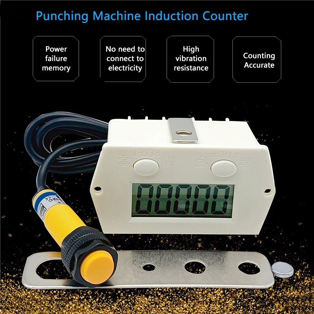 Electronic Digital Display Counter Proximity Industrial Magnetic Sensor Switch Punch Counter ...