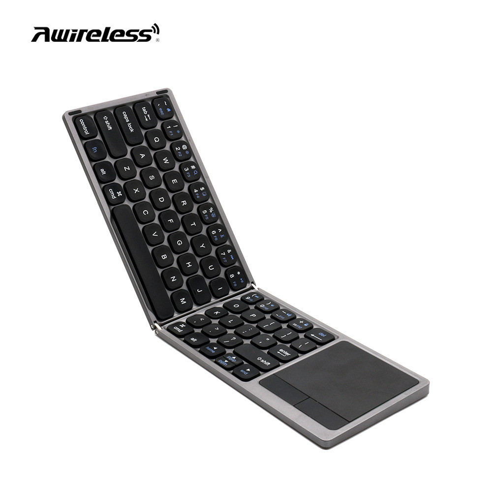 New Style with Touchpad Mouse Folding Keyboard TYPE-C Rechargeable ...