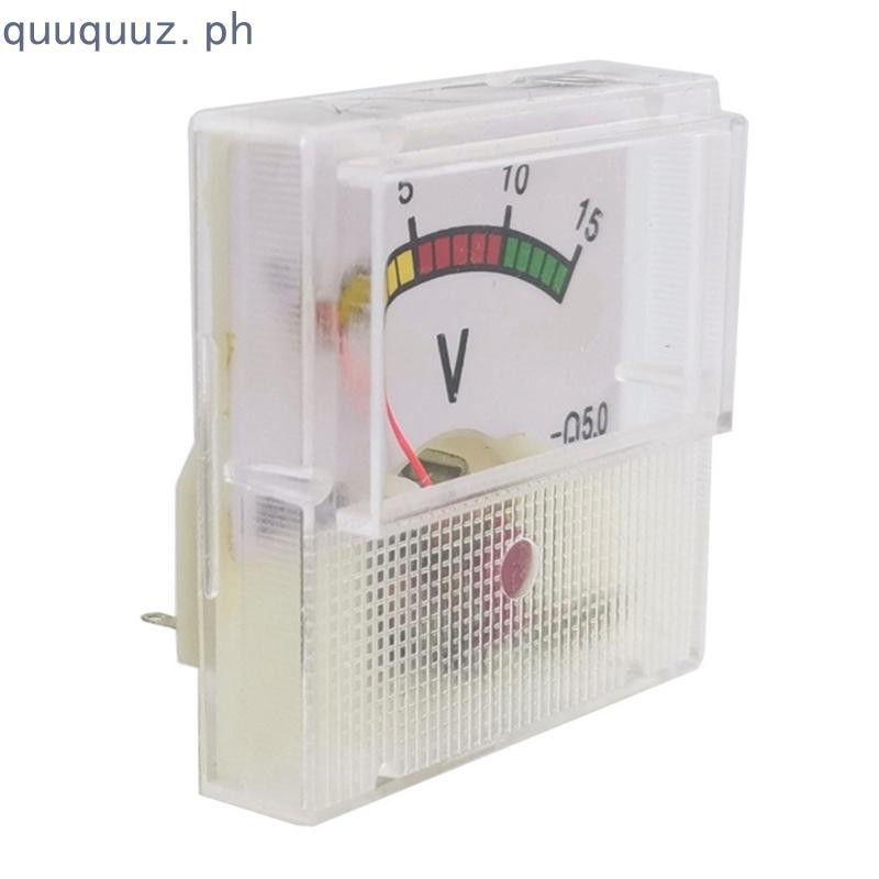 QUU Analog Panel Volts Voltage Meter Voltmeter Gauge Mechanical Voltage ...