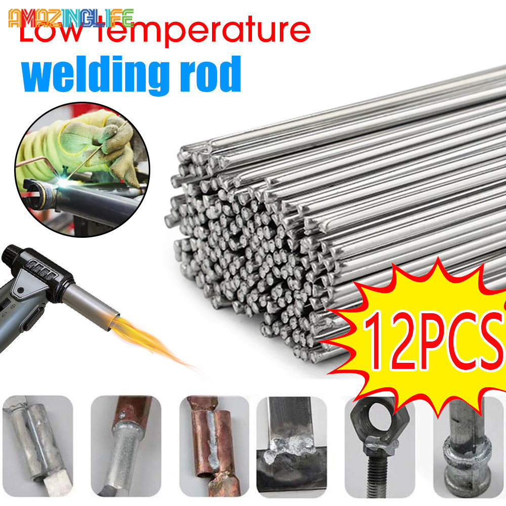 10/12Pcs Universal Silver Aluminum Solder Rod - Low Temperature Easy ...