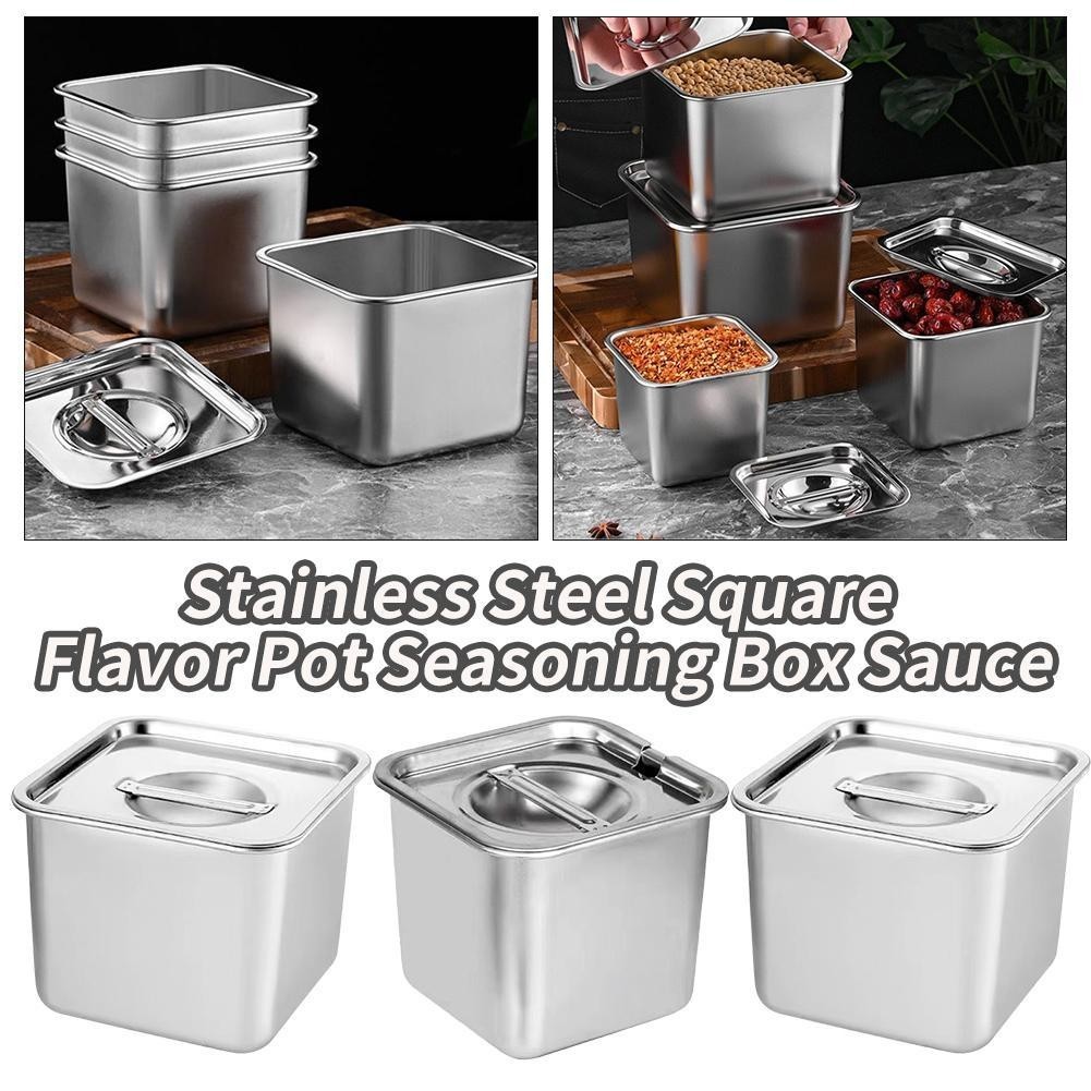 Rust Resistant Steel Seasoning Container For Home And Commercial Use ...