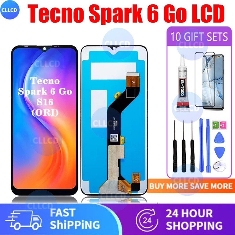 Original For Tecno Spark 6 Go KE5k KE5j Spark Go 2020 LCD Screen ...