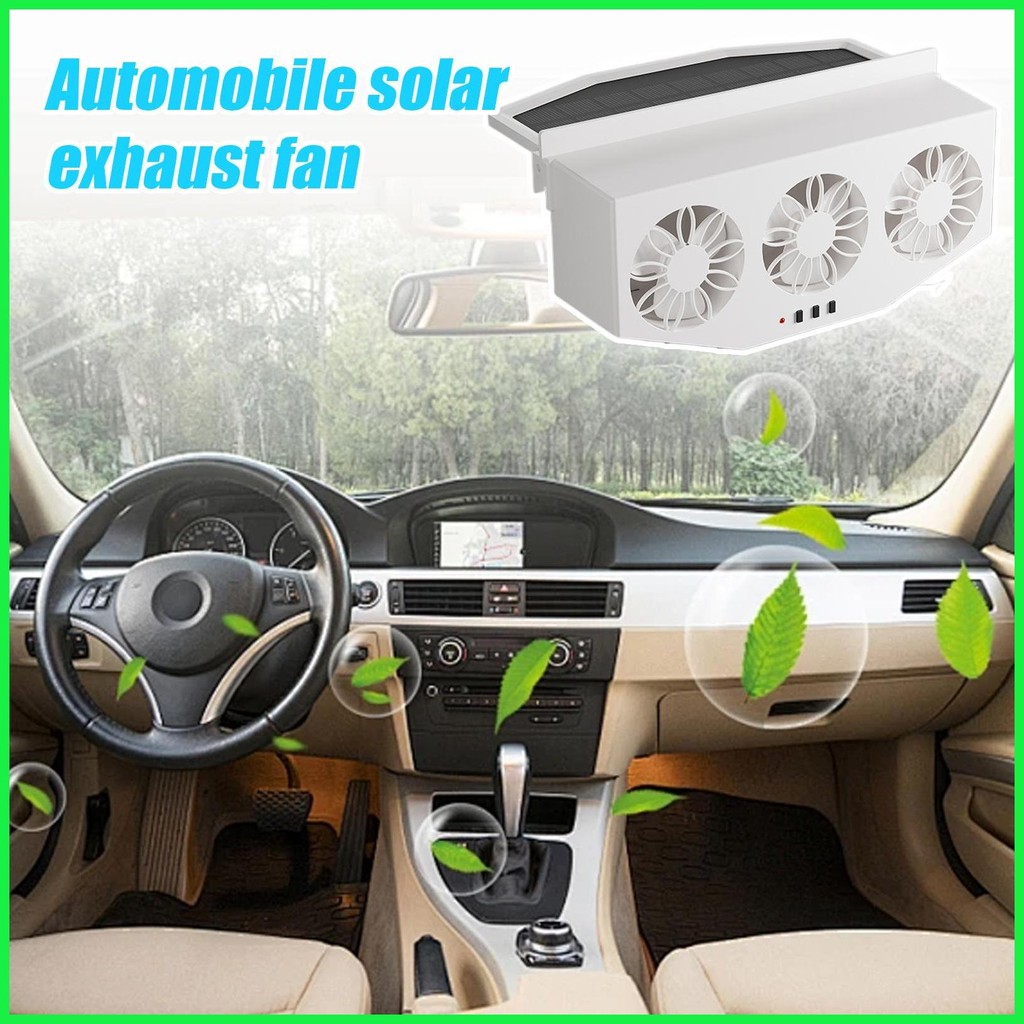 Solar Power Car Exhaust Fan Solar Energy Air Outlet Car Window Fan ...